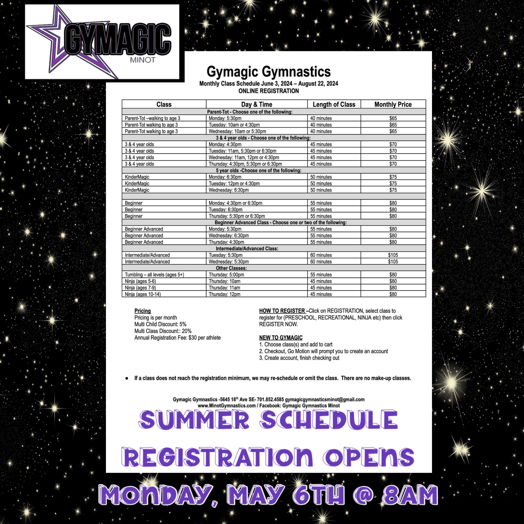 Gymagic Gymnastics Home