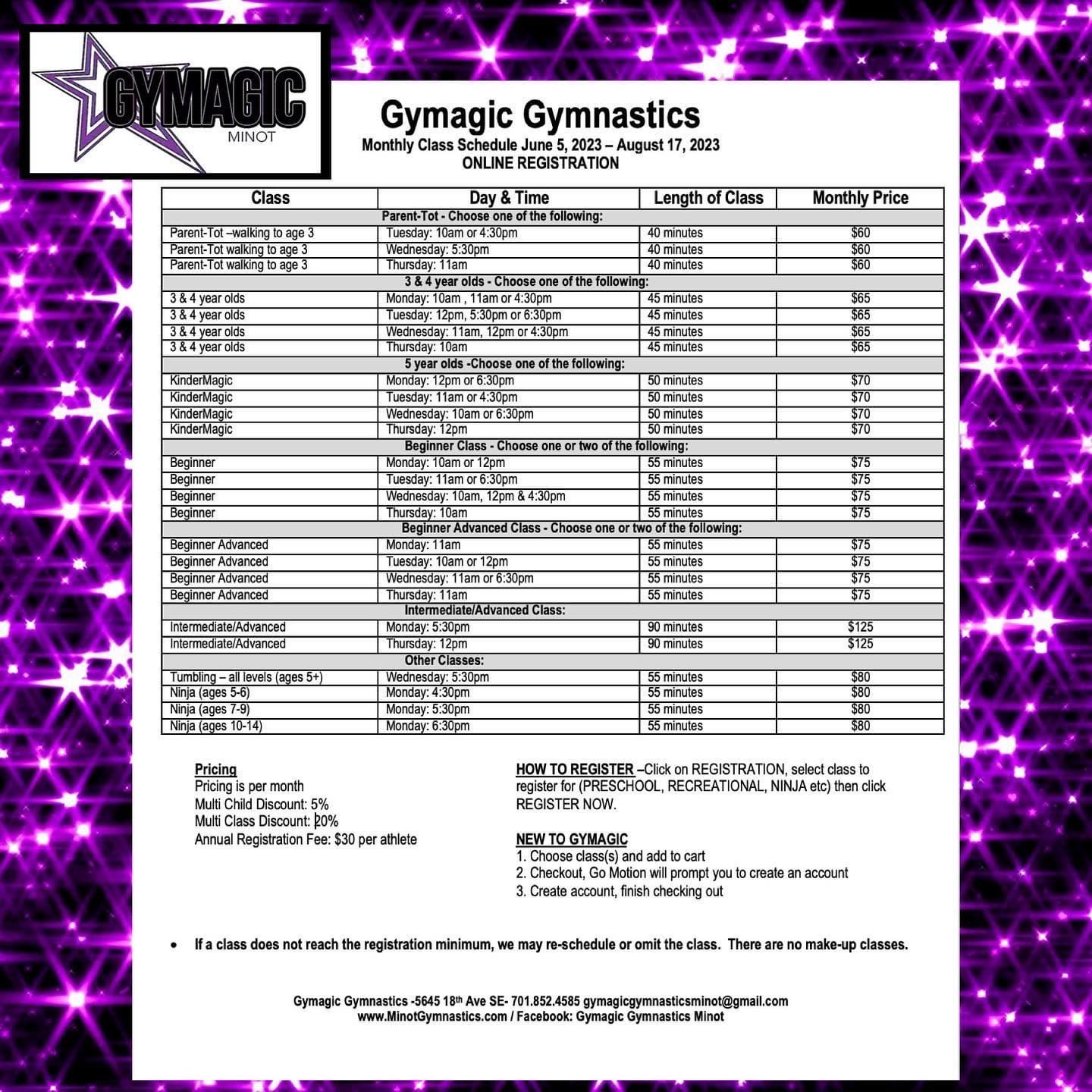 Gymagic Gymnastics Home