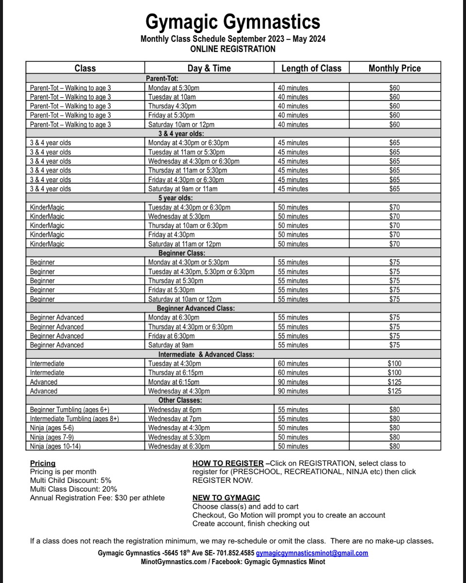 Gymagic Gymnastics Home